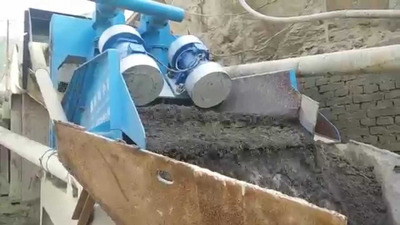 LZZG double spray cement slurry processing machine - YouTube