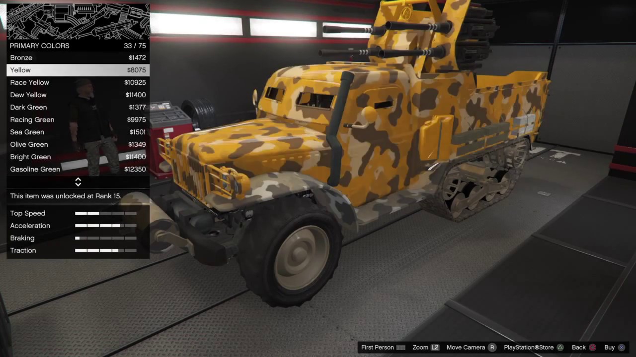 GTA 5 Gunrunning DLC Vehicle Customization (Bravado Half-track) - YouTube