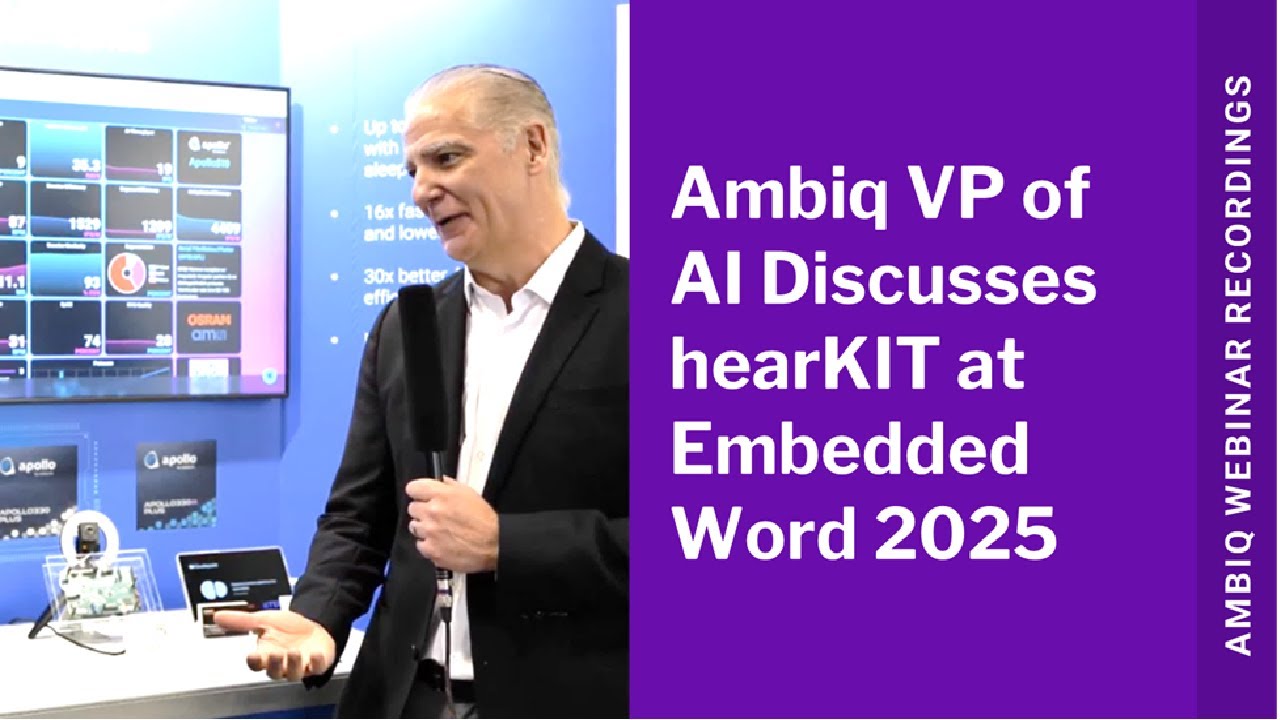 Ambiq VP of AI Discusses heartKIT Award Win at Embedded World 2025 - YouTube