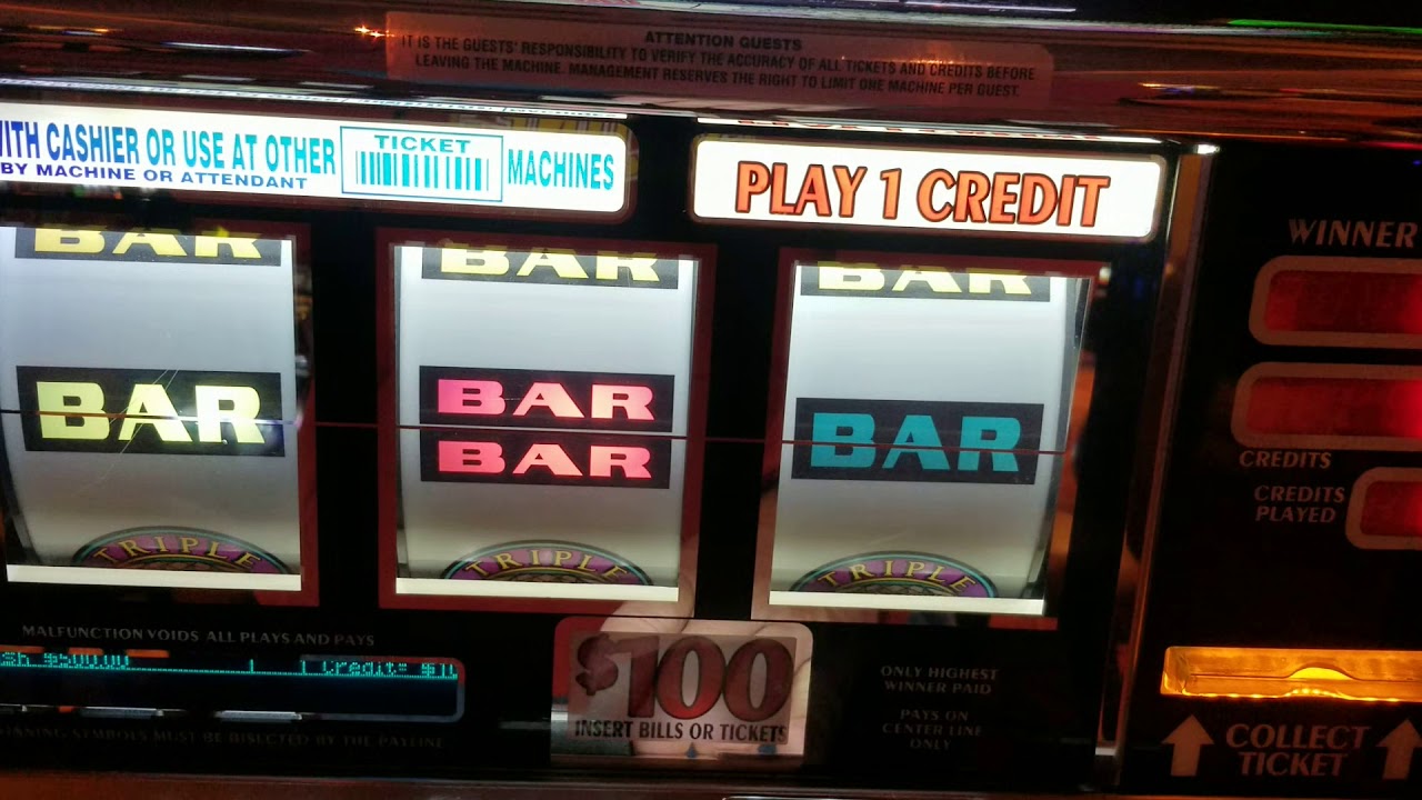 $100 slot machine try #7 - YouTube