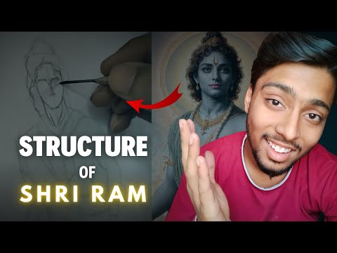 How To Draw Lord Rama's Figure using line's & shapes #drawing #shriram ...