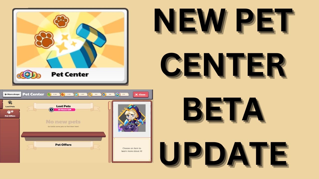 Prodigy: NEW PET CENTER BETA UPDATE! | Ariana and King Gaming - YouTube