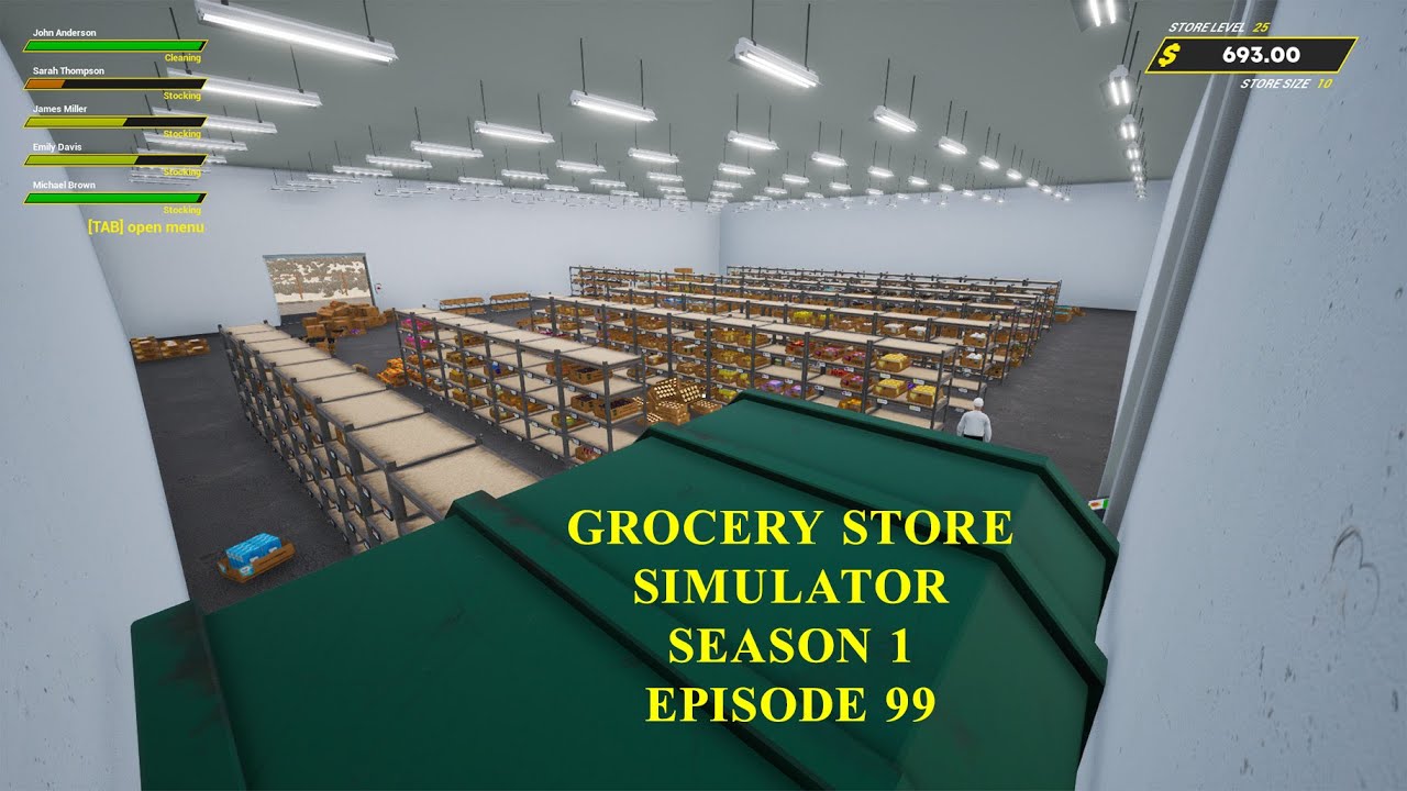 Grocery Store Simulator | Final Store Size plus Start of Stock Re ...