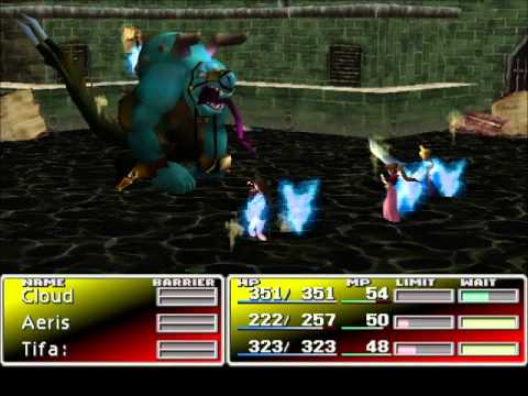 Final fantasy 7 sewer boss fight - YouTube