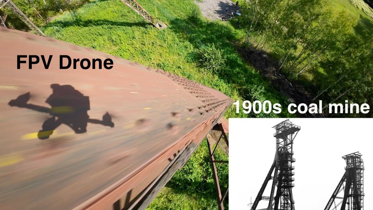 FPV drone flying through the rests of a 1910 coal mine #fpv #fpvdrone # ...