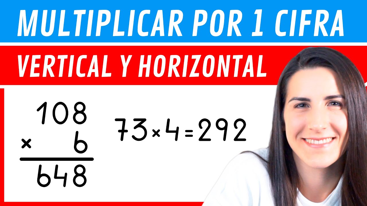 Cómo MULTIPLICAR por UNA CIFRA Aprende a Multiplicar - YouTube