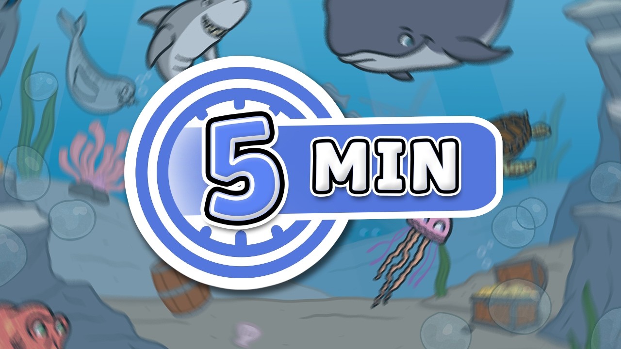 5 Minute Under the Sea Countdown Timer for Kids! | Under the Sea Timer ...