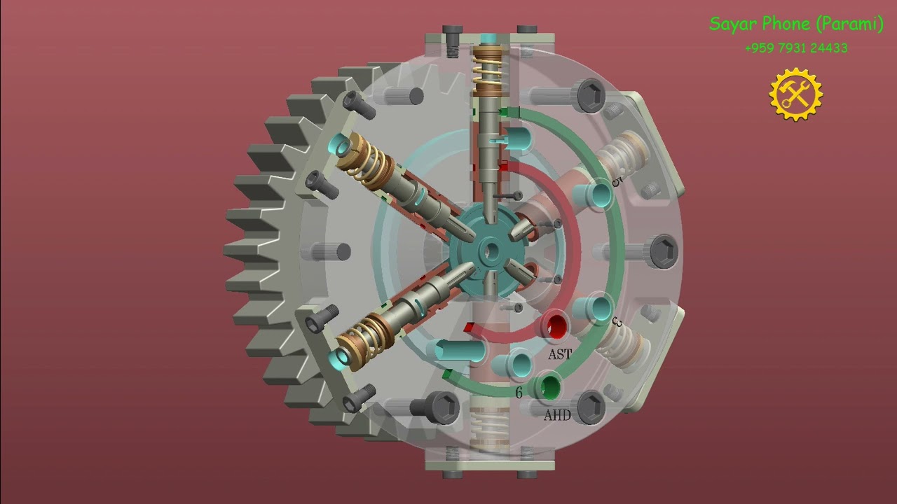 #1 MAN B&W Distributor (Radial type) Operation - YouTube