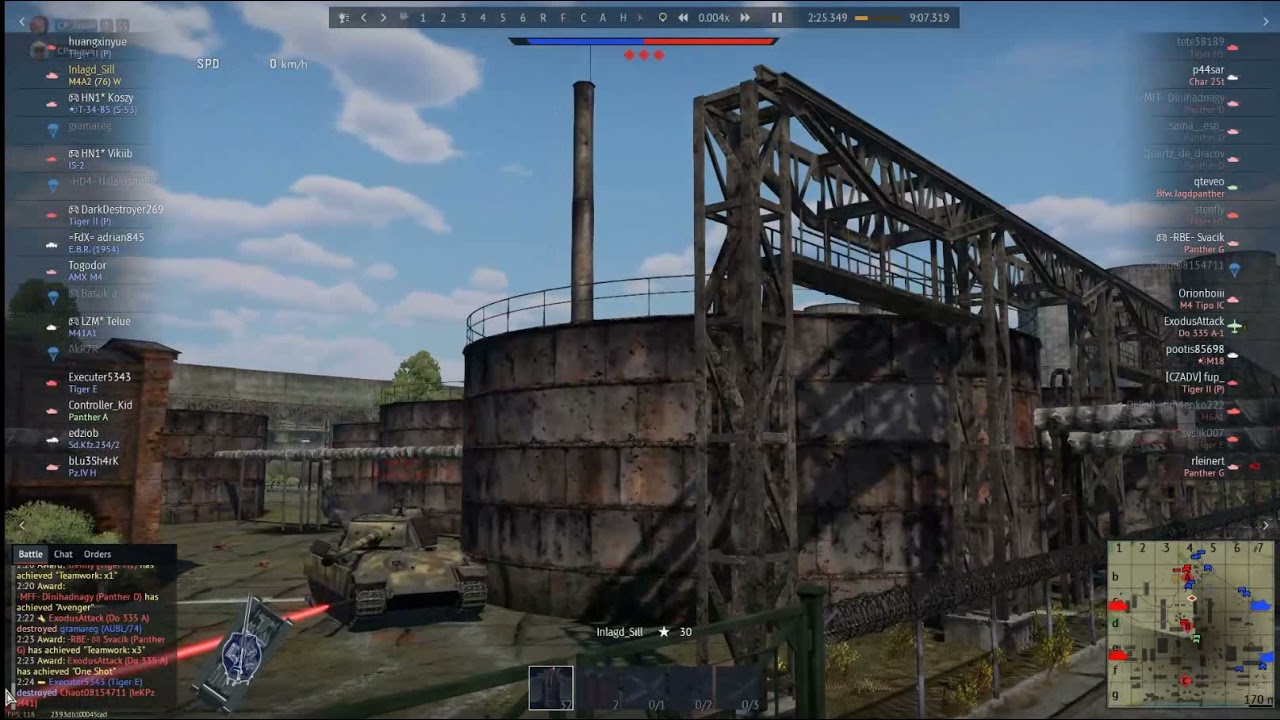 Plane kill with tank "Sherman" ricochet shot - YouTube