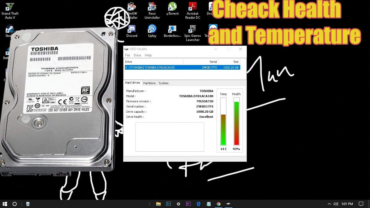 HOW TO CHECK HARD DISK DRIVE'S HEALTH AND TEMPERATURE || GameDwarF ...
