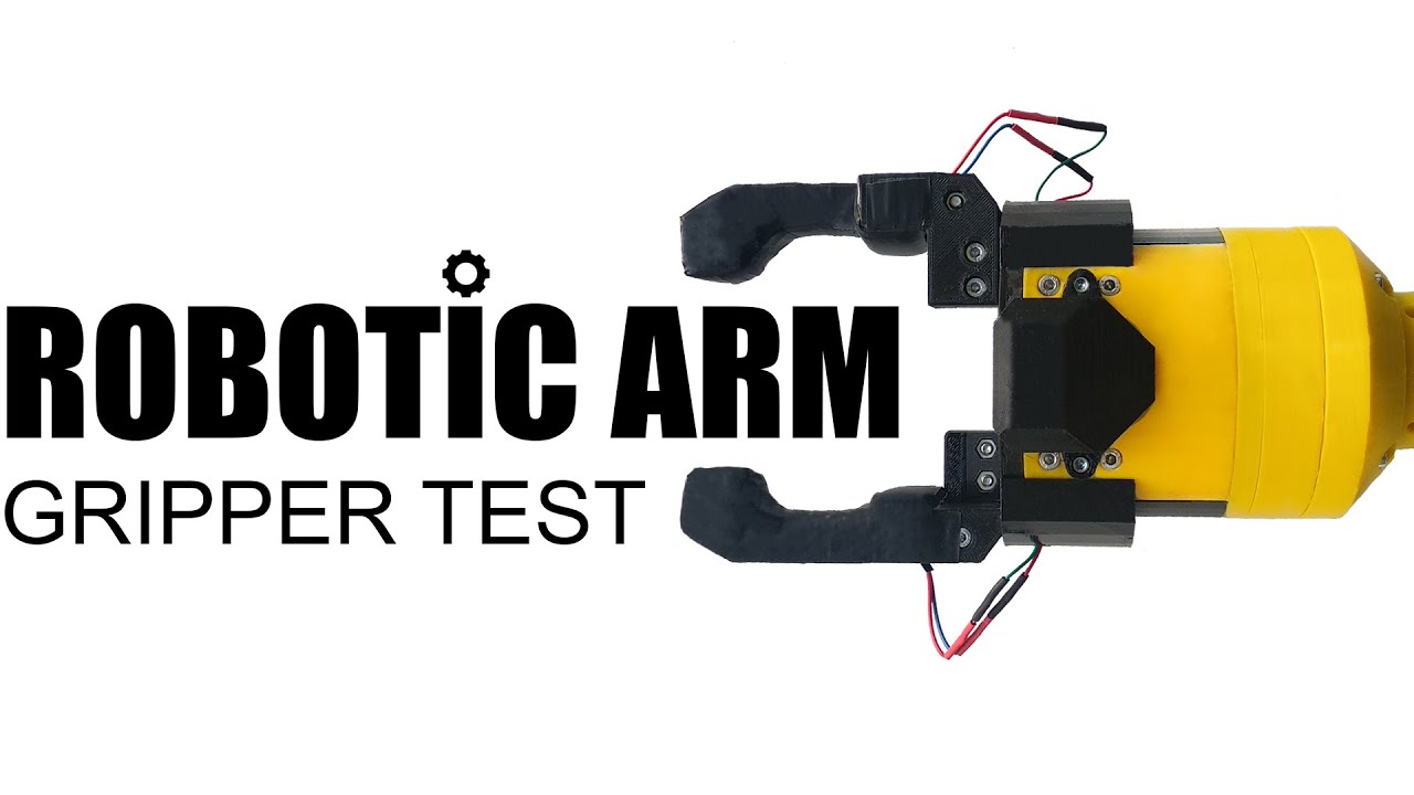 DIY 3D Printed Parallel Jaw Robotic Gripper. Detailed Test - YouTube