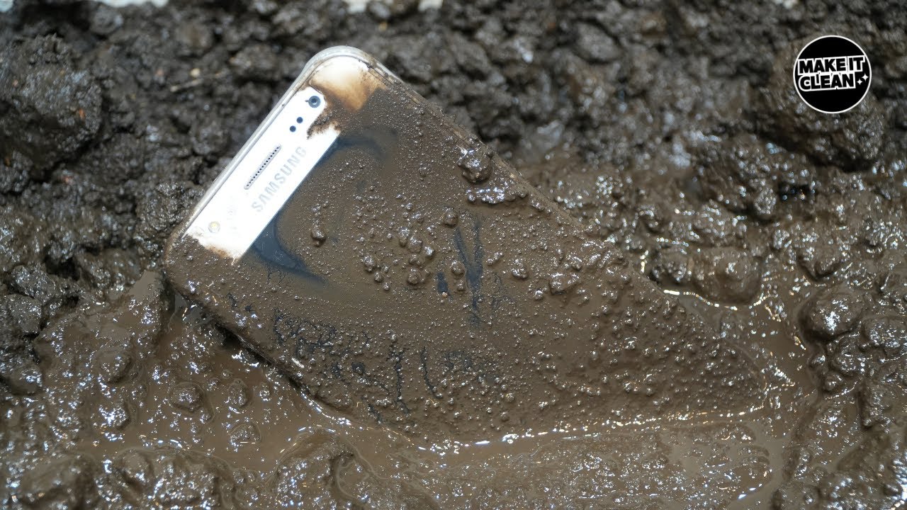 I dropped my phone in the mud. Clean the dirtiest cell phone, apple ...