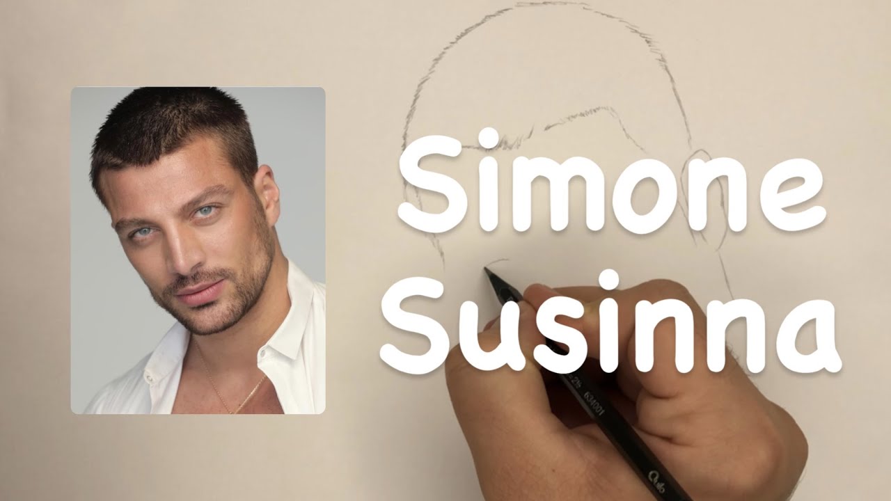 Drawing A Movie Character | Italian Actor & Model | Simone Susinna ...