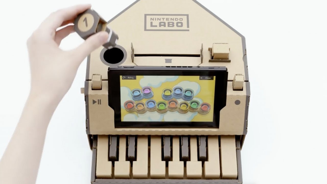 Nintendo unveils cardboard 'Labo' kits for kids - YouTube