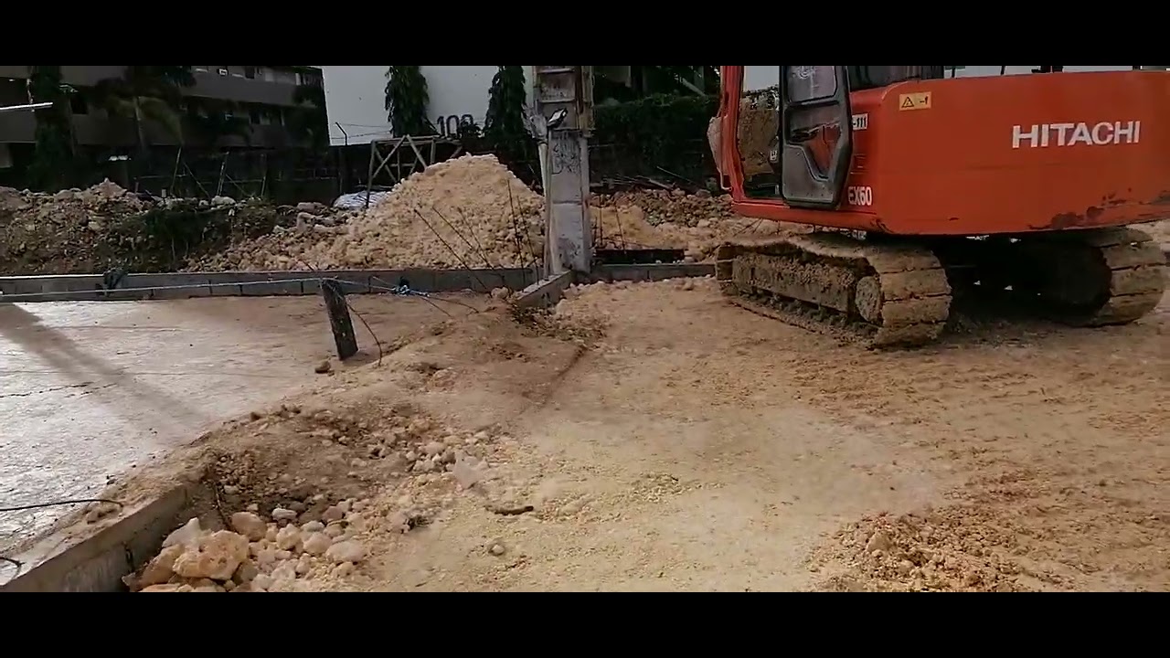 Backfilling of Lime Soil for Slab on Grade #construction - YouTube