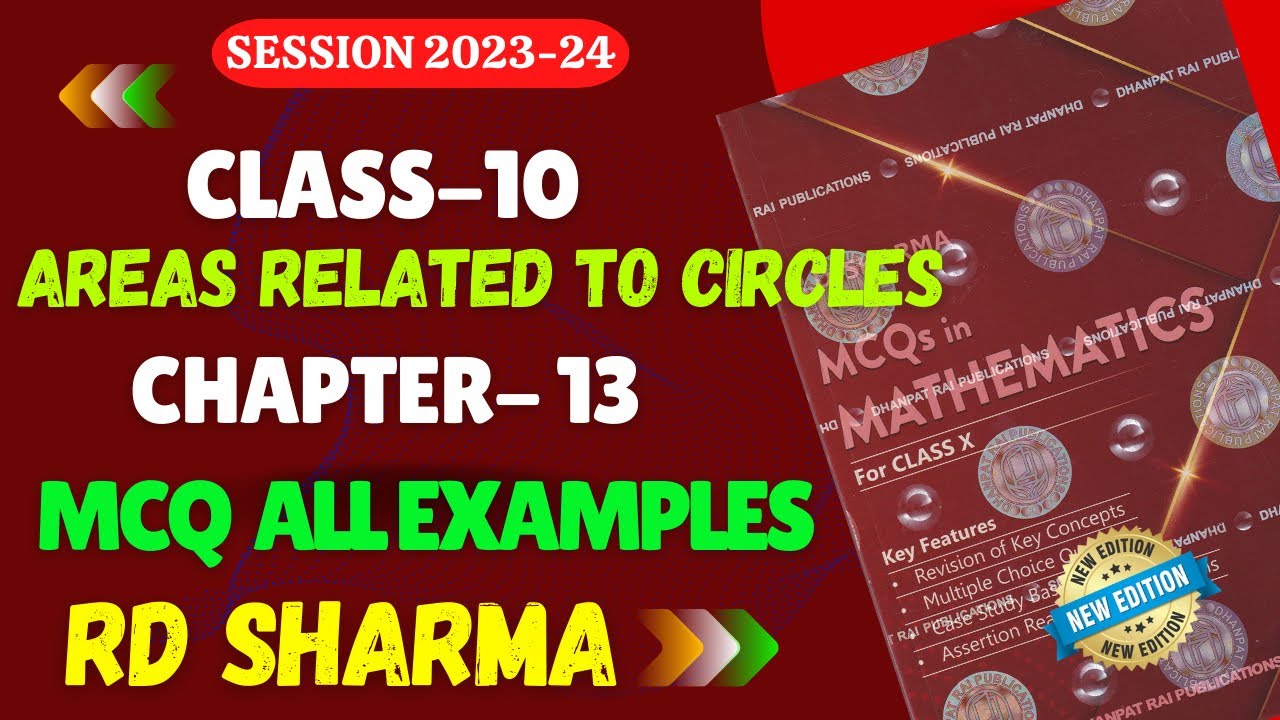 RD Sharma MCQs Examples Solutions Class 10 Chapter 13 Areas Related To ...