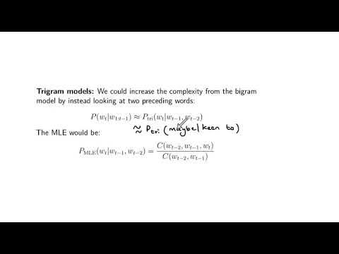 N-gram language models - YouTube