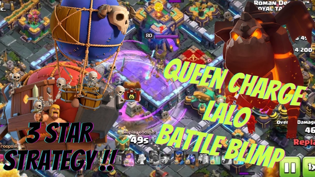 TH15 LAVALOON QUEEN CHARGE Attack STRATEGY||Easy 3 star TH15|| clash of ...