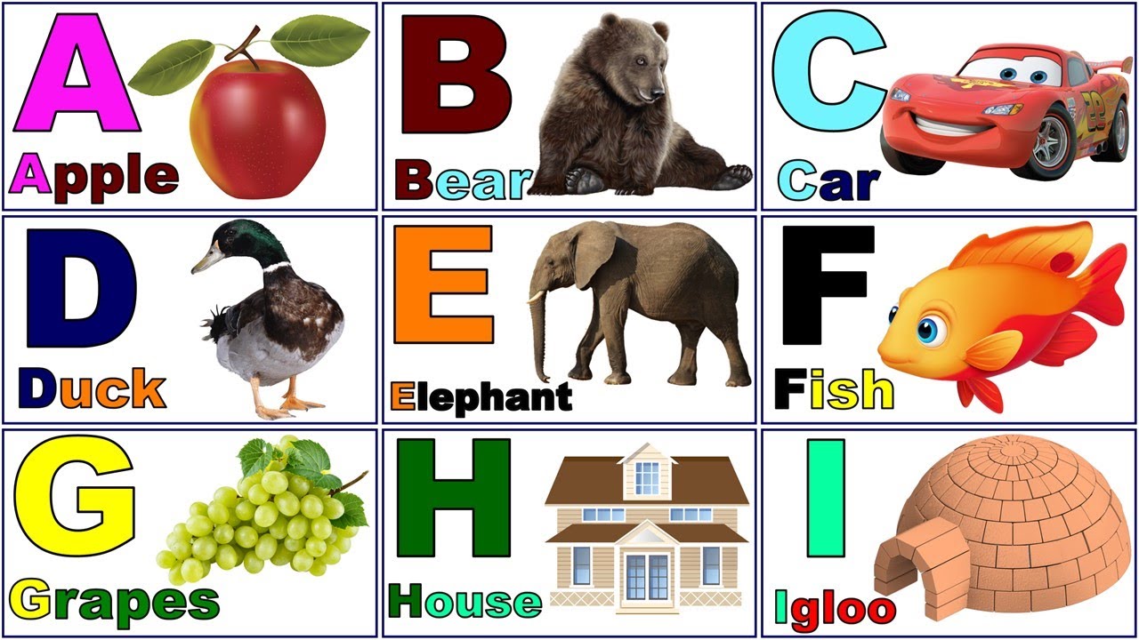 English alphabet |Learn Alphabet A to Z | ABC Preschool Book Learning A ...