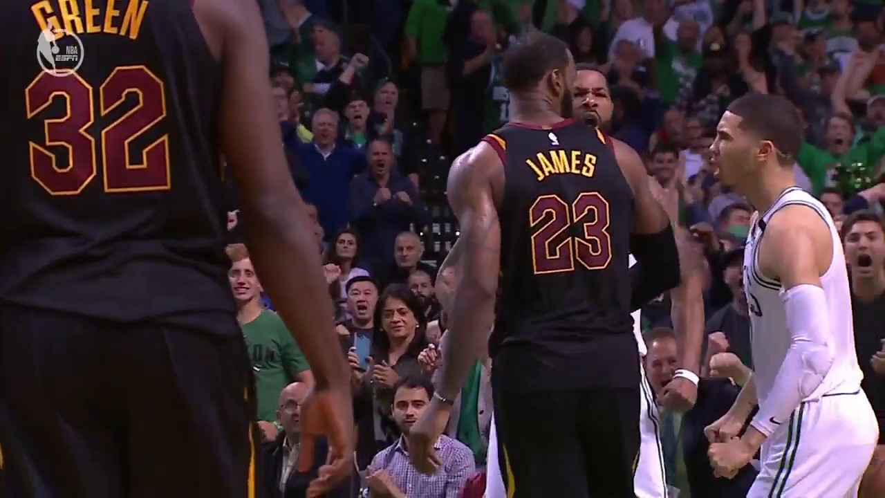 Jason Tatum POSTER DUNK And TAUNTING ON LEBRON! - YouTube