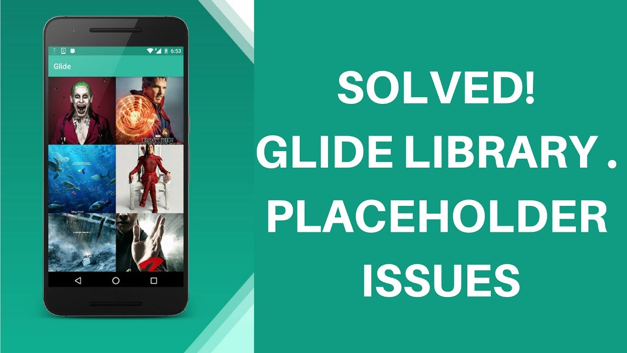 SOLVED! PLACEHOLDER ISSUES ON GLIDE IMAGE CACHING LIBRARY - YouTube