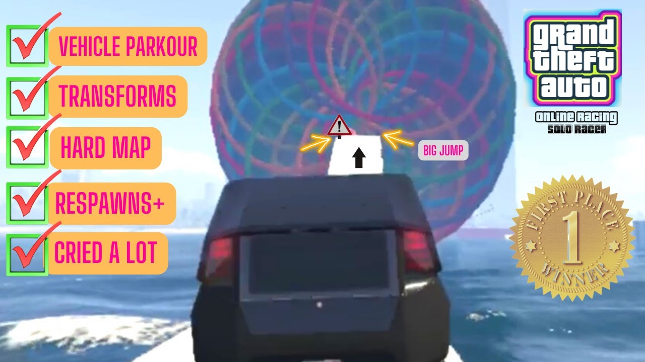 EP31: GTA V ONLINE RACING - The Art of Parkour Map -- Transformation ...