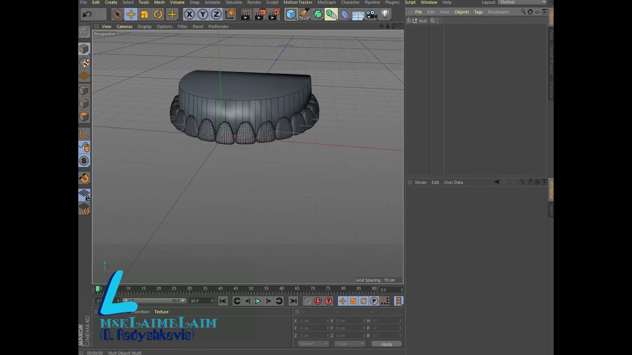 Animated jaw with teeth lesson in Cinema 4D - YouTube