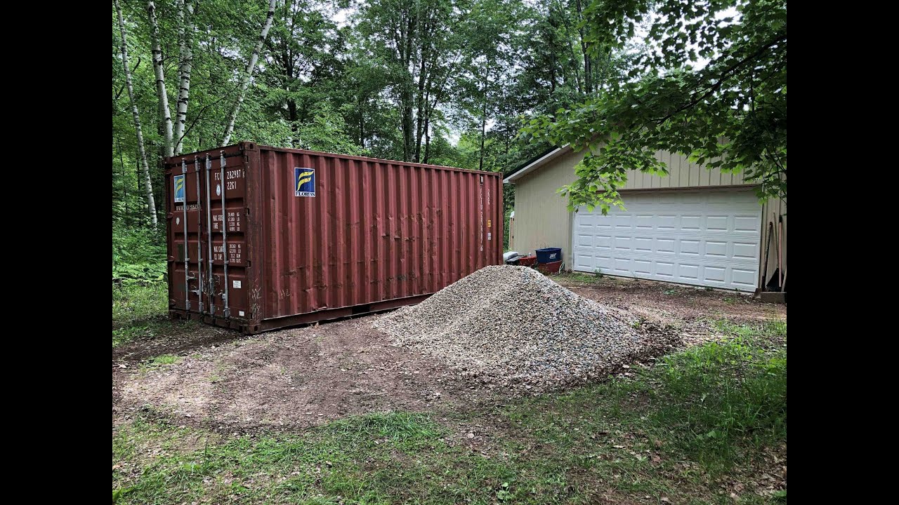 SHIPPING CONTAINER INSTALLATION - YouTube