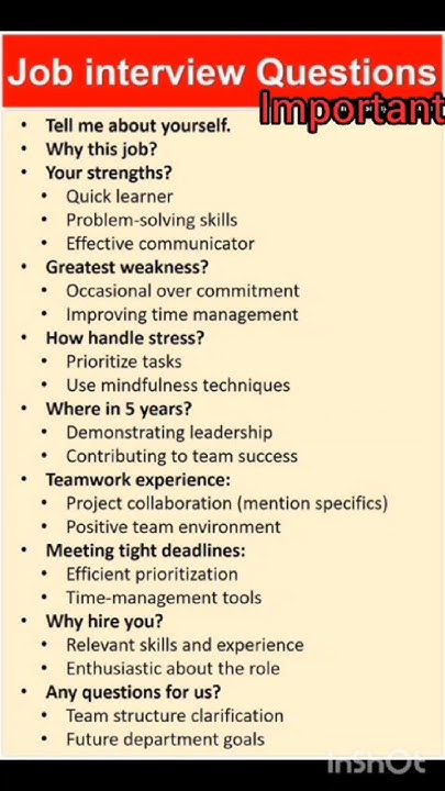 Mostly asked Job interview questions for beginners || - YouTube