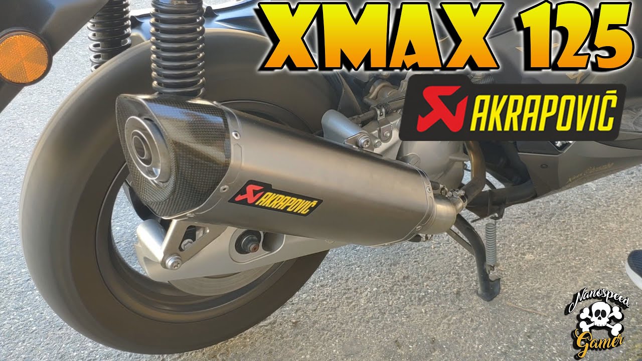 Como montar Escape Akrapovic Yamaha XMAX 125 2022 / 2023 - YouTube