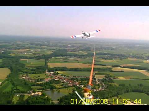 Slepen van model zwever KA 7 (6meter spw)