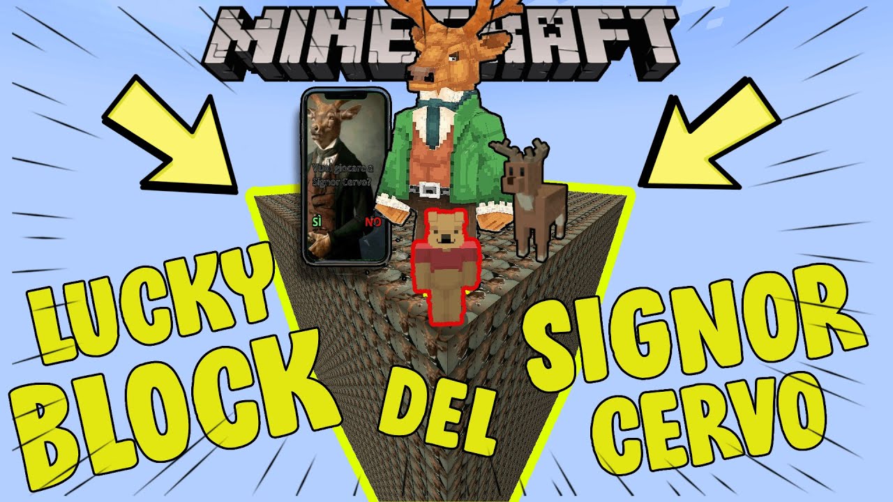 LUCKY BLOCK GIGANTI DEL SIGNOR CERVO!!! - MINECRAFT ITA - YouTube