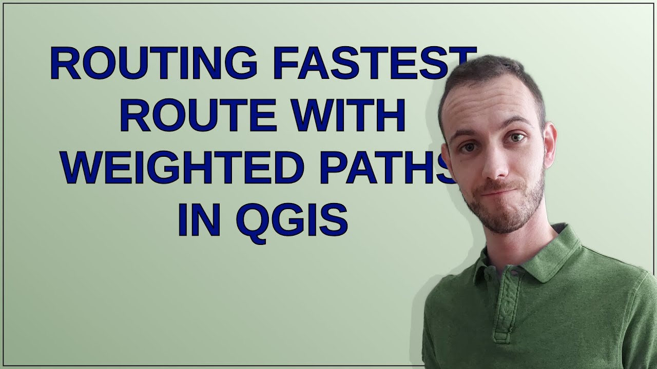 Gis: Routing fastest route with weighted paths in QGIS - YouTube