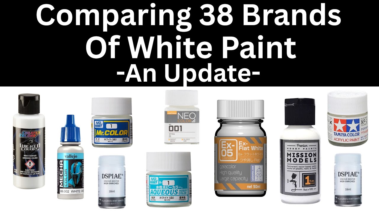 Comparing 38 Different Brands Of White Paint - An Update - YouTube