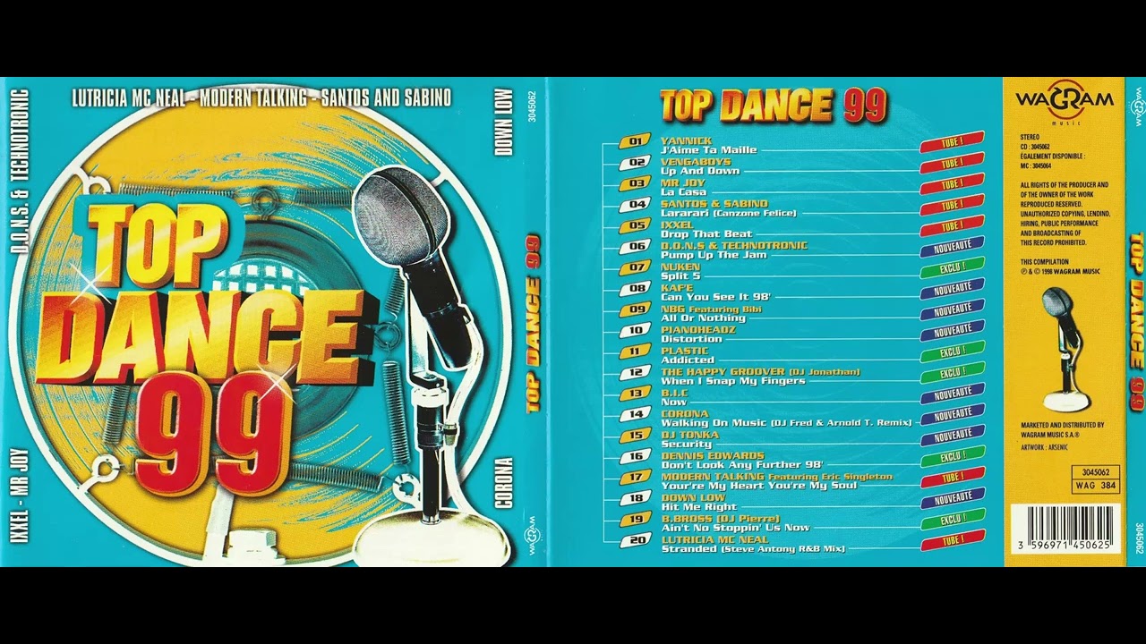 Top Dance 99 Compilation Complète - YouTube