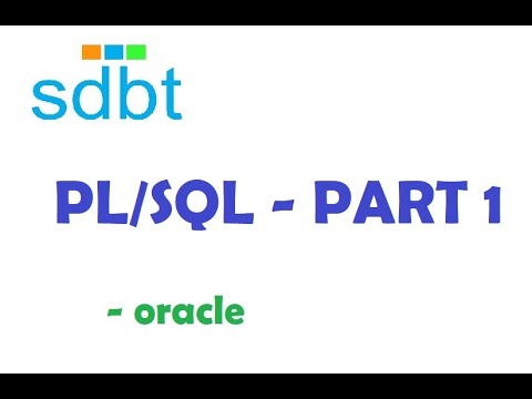 Oracle - PLSQL PART 1 - YouTube