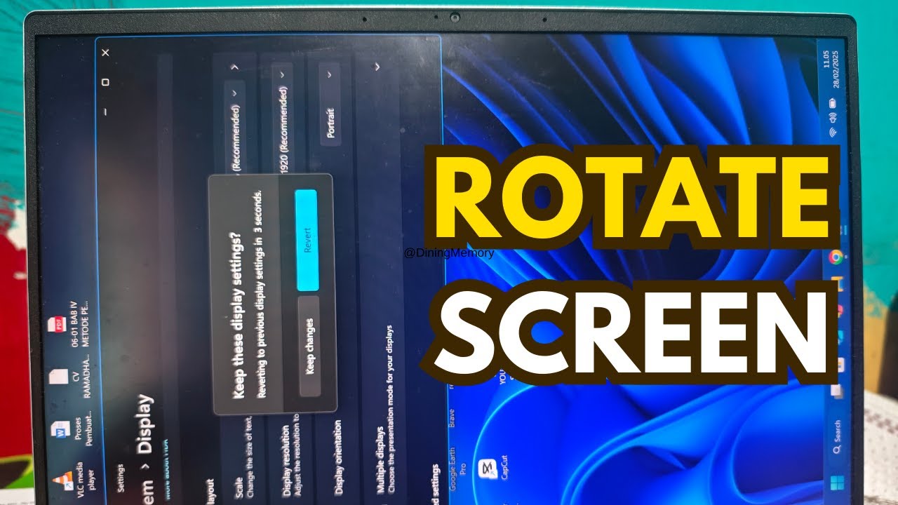 How to Rotate Your Screen on Windows 11 or 10 PC / Laptop - YouTube