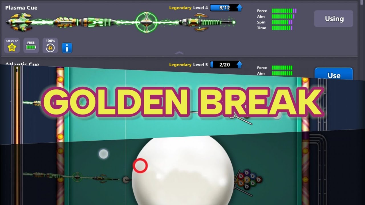 Golden Break in 8Ball Pool | #goldenbreak #8ballpool #games #miniclip ...