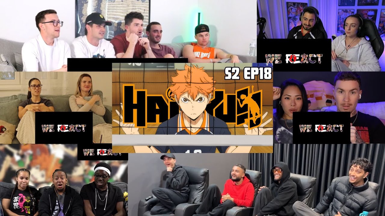 Haikyuu Season 02 Episode 18 | Reaction Mashup - YouTube