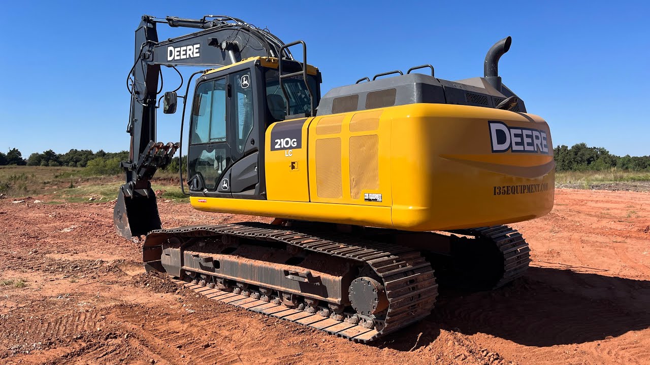 John Deere 210G Excavator - Pattern Control Changer Location - YouTube