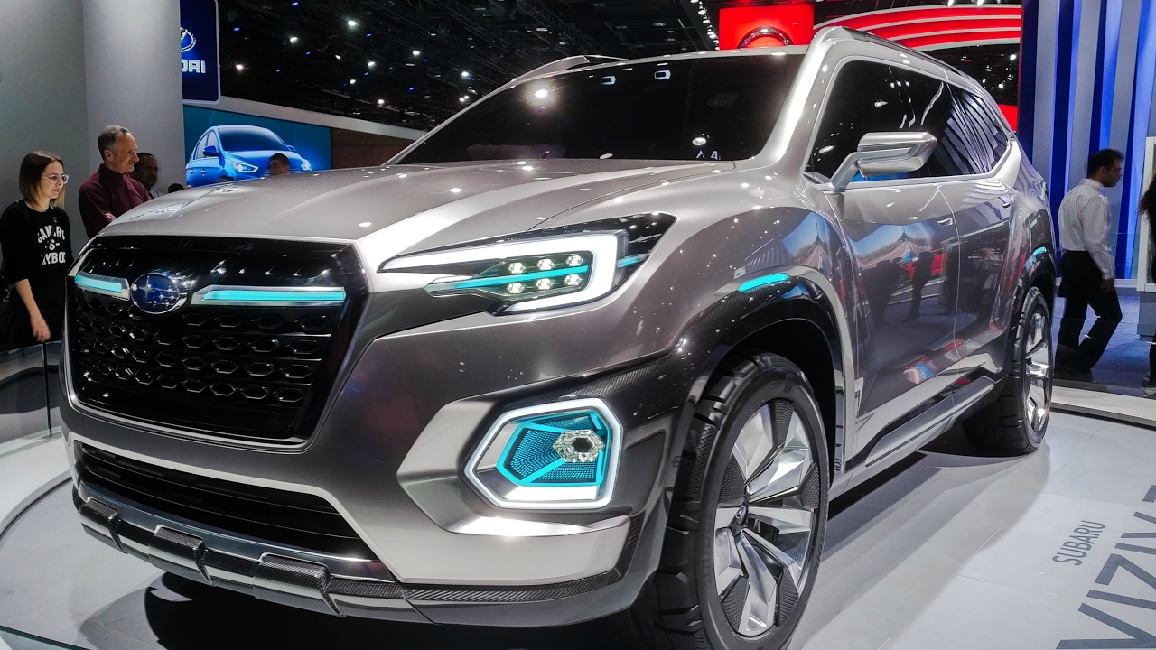Subaru NAIAS 2017 (WRX STI, VIZIV-7 Concept, BRZ) - YouTube