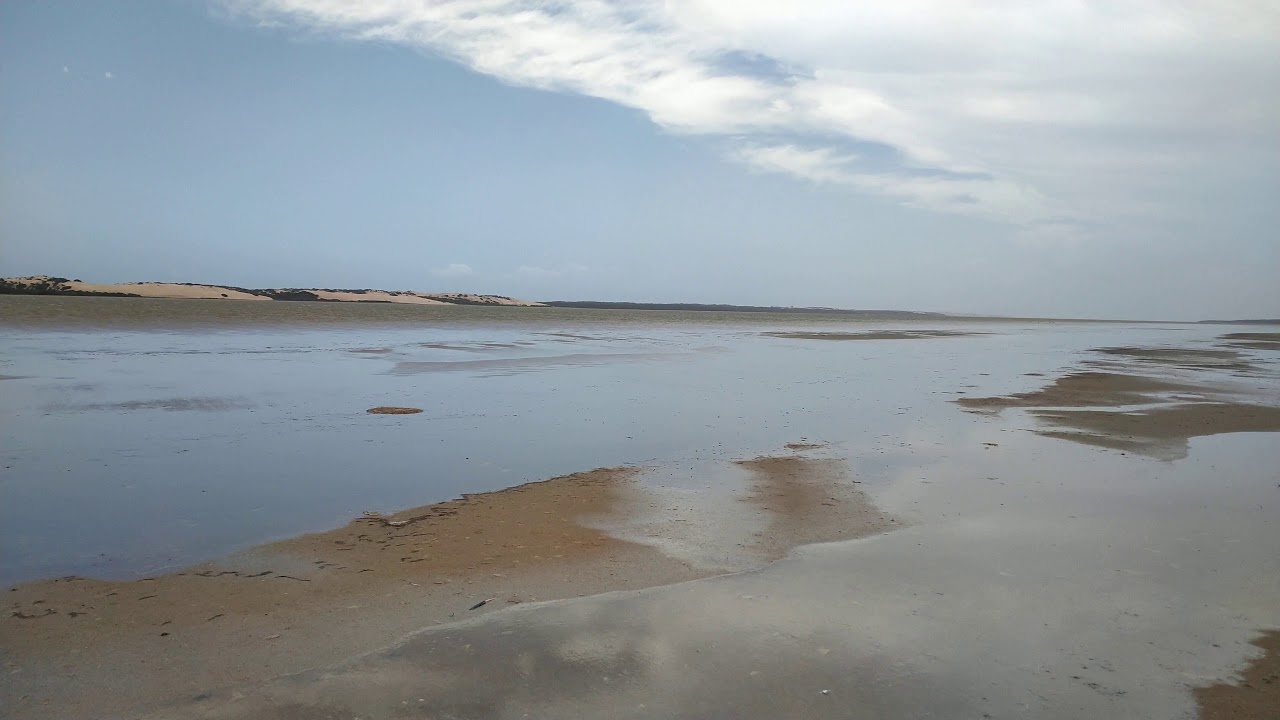 Higher water line after rain at Tea Tree Crossing Coorong National Park ...