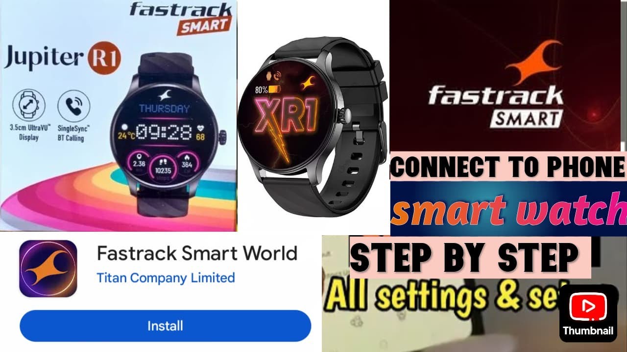 How to connect Fastrack Watch to phone 📱 Fastrack smartwatch mobile ...