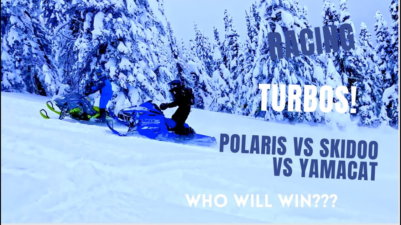 Racing Turbo Mountain Sleds - YouTube
