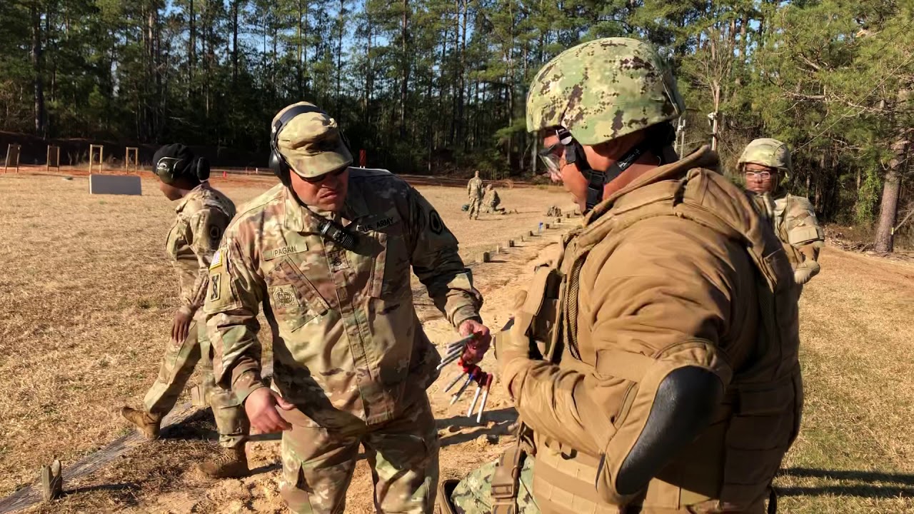 Navy IA Combat Training M9 Table 3 qualification - YouTube