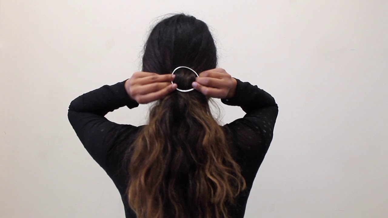 Hair pin Ponytail - YouTube