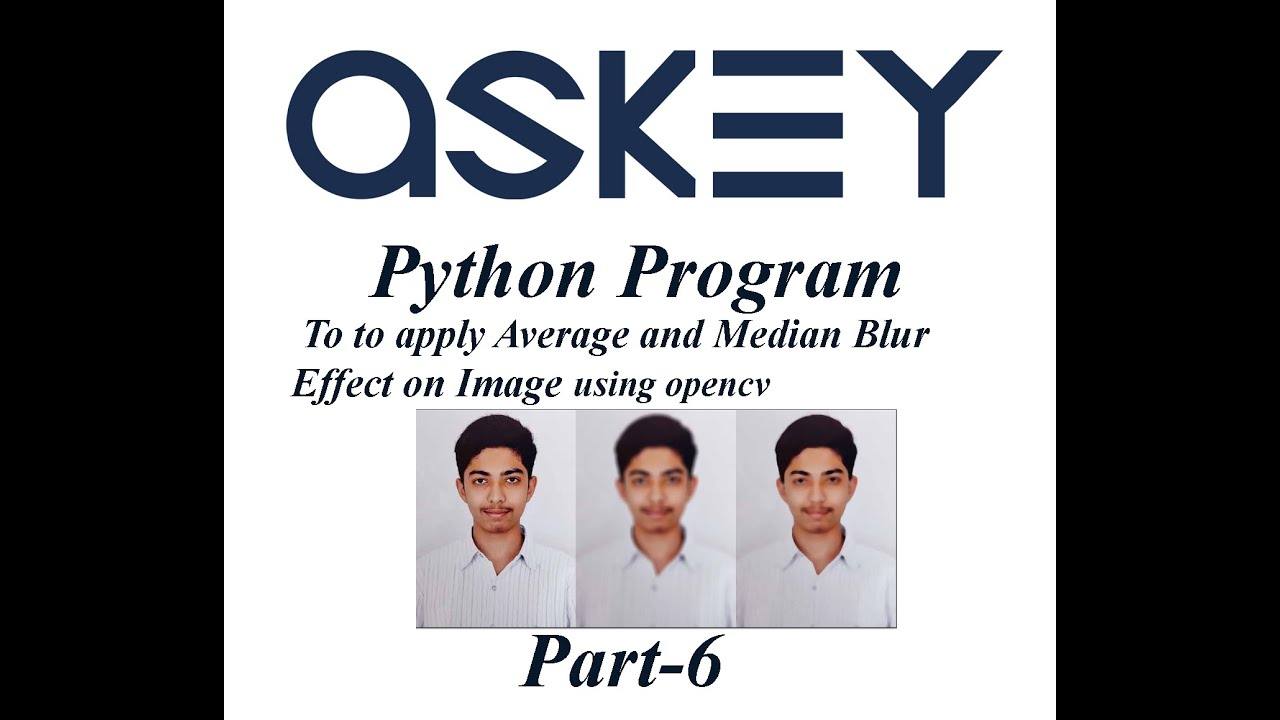 Image Processing with OpenCV and Python: Part-6 - YouTube