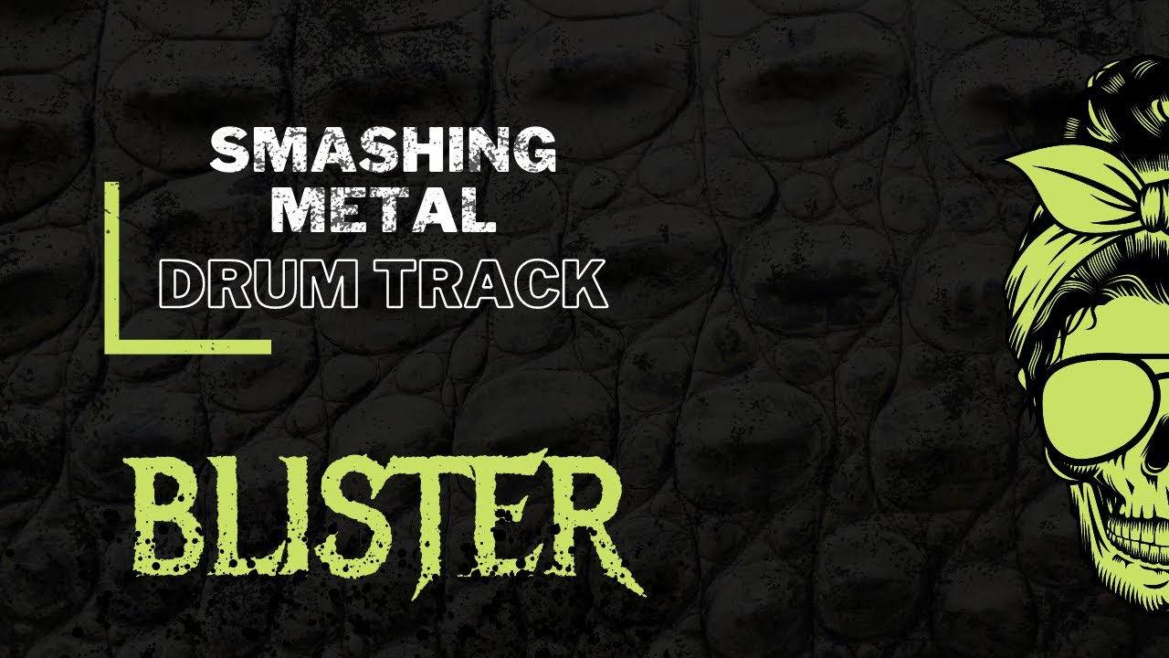 Smashing Metal drum track for practise - 110 BPM - YouTube