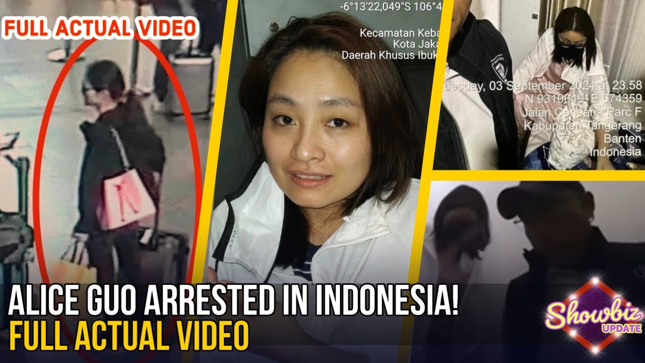 ALICE GUO ARRESTED IN INDONESIA | FULL ACTUAL VIDEO - YouTube