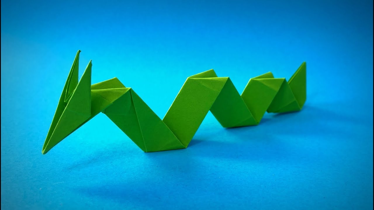 How To Make A Origami Snake Dragon Origami Paper Snake Hi Res Stock